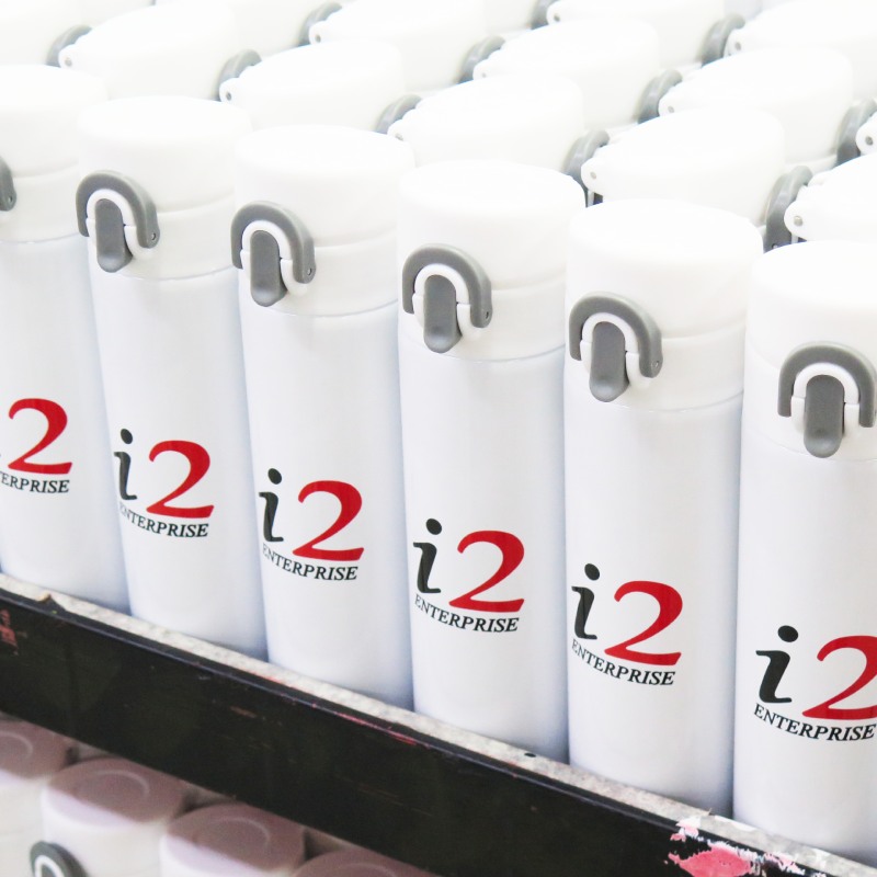 ผลงาน กระบอกน้ำสแตนเลสสกรีนโลโก้ i2 ENTERPRISE | กระบอกน้ำ พรีเมี่ยม ...